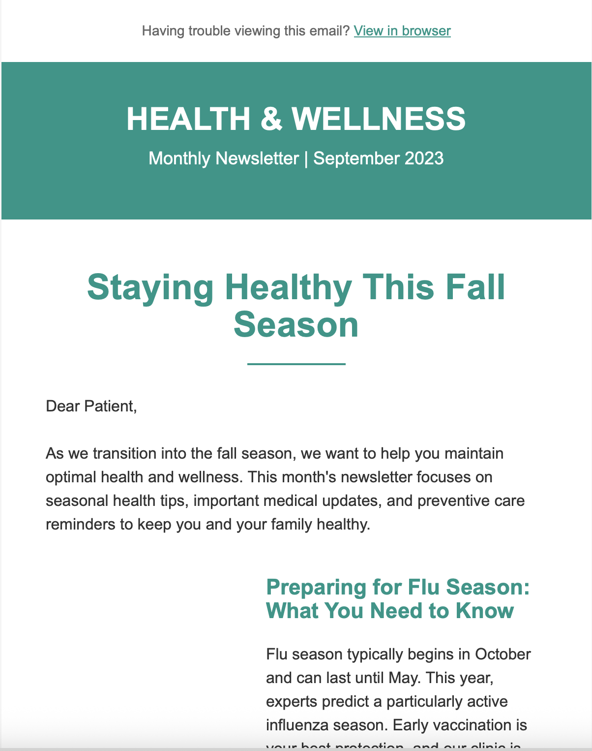 HTML Email Newsletter Templates