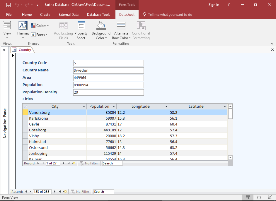 Ms Access Subforms Lanetathis